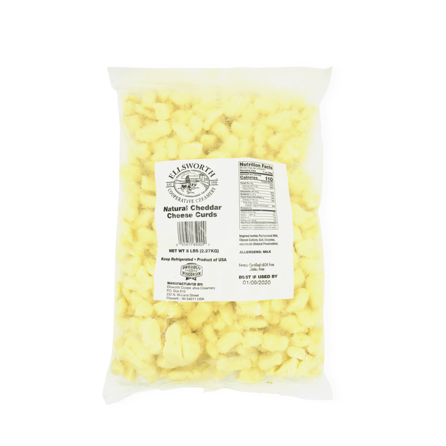 CHEDDAR CHEESE CURD WHITE - Continental Food